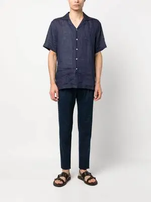 MOORER Anton-we Tapered Trousers - Blue