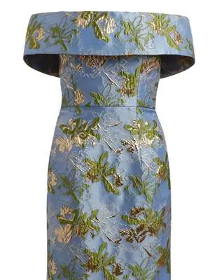 MARKARIAN Clover Brocade-effect Silk Long Dress
