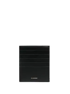JIL SANDER Embossed-logo Card Holder - Black