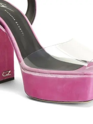GIUSEPPE ZANOTTI Betty Plexi Sandals - Pink