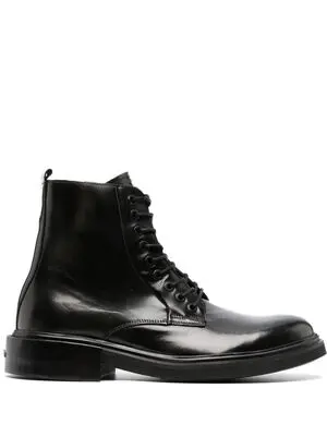 Calvin Klein Leather Lace-up Boots
