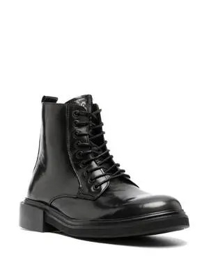 Calvin Klein Leather Lace-up Boots