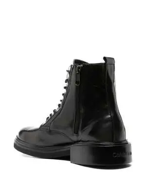 Calvin Klein Leather Lace-up Boots
