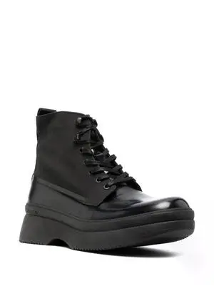Calvin Klein Lace-up Leather Boots