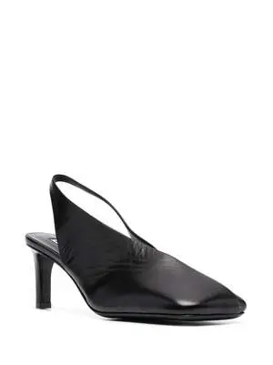 JIL SANDER 75mm Square-toe Leather Pumps