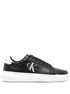 Calvin Klein Logo-print Low-top Sneakers - Black