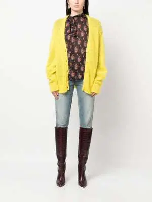 Dsquared2 Mohair Blend V-neck Cardigan