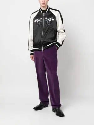 Dsquared2 Corduroy Straight-leg Trousers - Purple