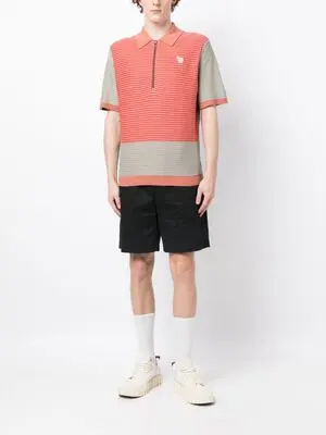 Paul Smith Logo-embroide Striped Polo Shirt