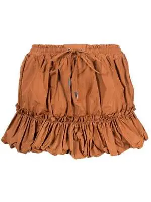 Dsquared2 Pleated Drawstring Miniskirt