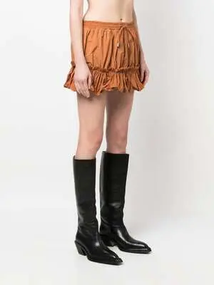 Dsquared2 Pleated Drawstring Miniskirt
