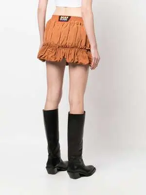 Dsquared2 Pleated Drawstring Miniskirt
