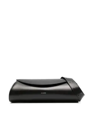 JIL SANDER Small Cannolo Leather Bag - Black