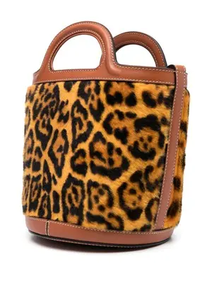 Marni Mini Tropicalia Leopard-print Bucket Bag