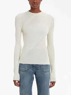 Victoria Beckham Spiral Knitted Top