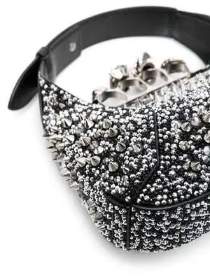 Alexander McQueen Mini Jewelled Hobo Bag