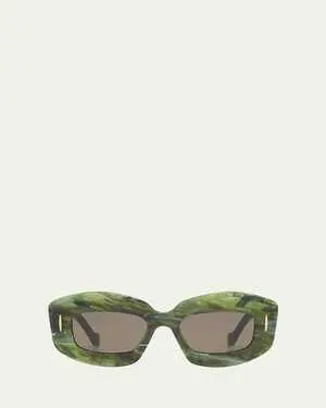 Loewe Rectangle Sunglasses With Anagram