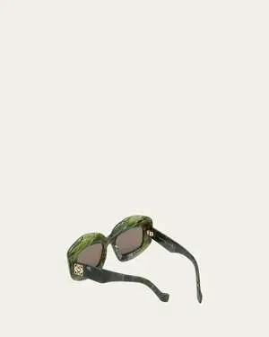 Loewe Rectangle Sunglasses With Anagram