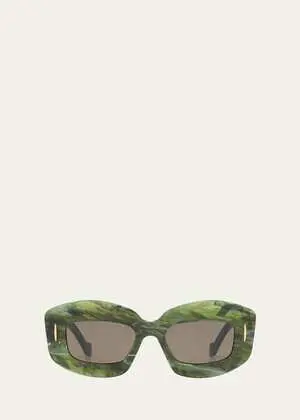 Loewe Rectangle Sunglasses With Anagram