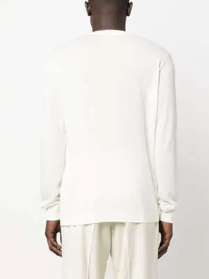Versace La Greca Cotton-silk Jumper - Neutrals