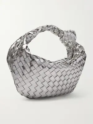 Bottega Veneta Jodie Teen Intrecciato Tote - Silver