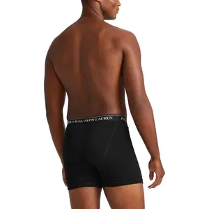 Ralph Lauren Cotton Wicking Boxer Brief 3-pack - Black