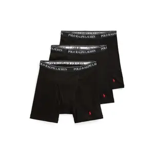 Ralph Lauren Cotton Wicking Boxer Brief 3-pack - Black