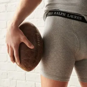Ralph Lauren Cotton Wicking Boxer Brief 3-pack Grey/red/black