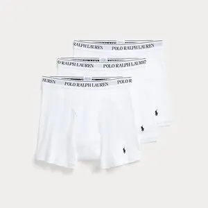 Ralph Lauren Cotton Wicking Boxer Brief 3-pack - White
