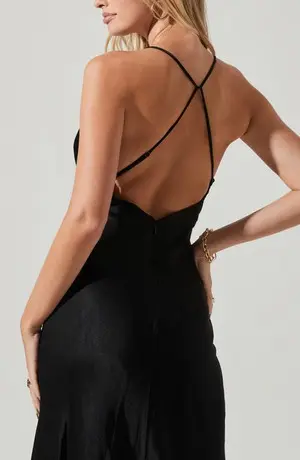 Astr The Label Cassandra Satin Dress