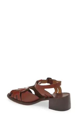 Hereu Pesca Block Heel Fisherman Sandal - Tan
