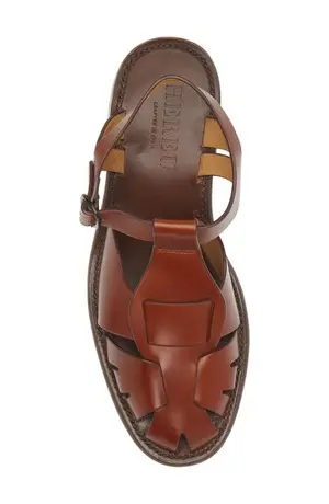 Hereu Pesca Block Heel Fisherman Sandal - Tan