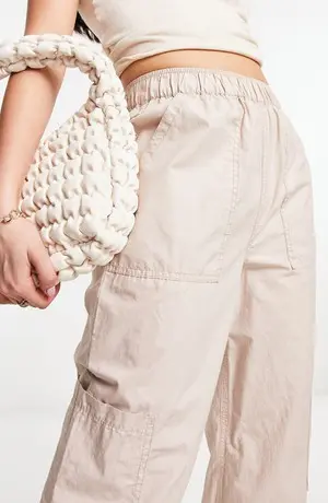 Asos Cotton Poplin Cargo Pants