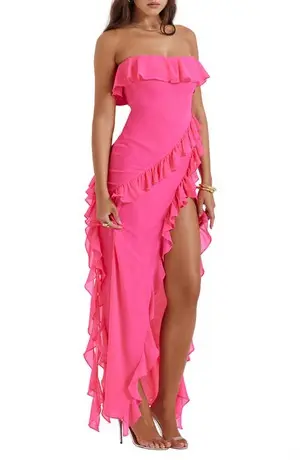 House Of Cb Sarina Ruffle Maxi Dress