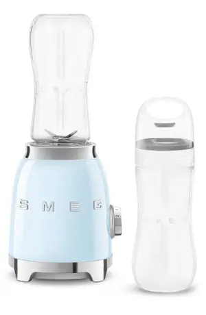 SMEG Personal Blender & Bottle To Go Set - Pastel Blue