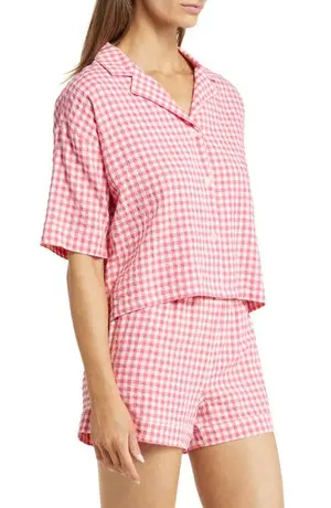 PAPINELLE Seersucker Short Pajamas