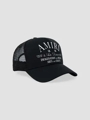 Amiri Arts District Logo Trucker Hat - Black