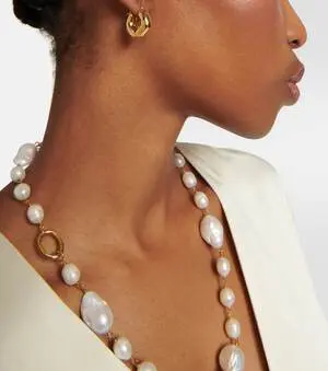 JIL SANDER Hoop Earrings - Gold