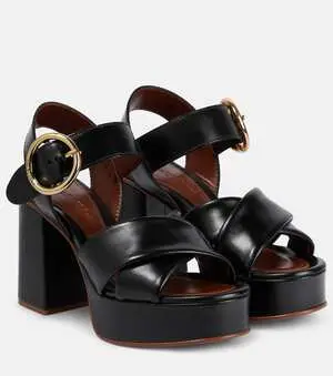 See By Chloé Lyna Platform Sandals - Black