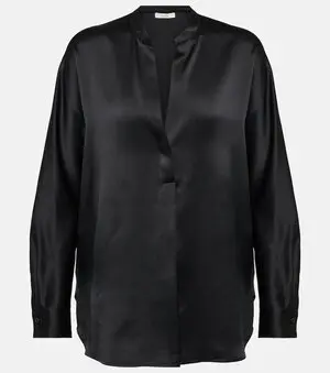 Vince Silk Satin Blouse