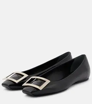 ROGER VIVIER Trompette Ballet Flats - Black