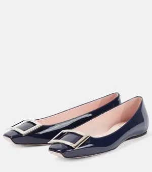 ROGER VIVIER Trompette Ballet Flats - Blue
