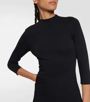 Stella McCartney Mockneck Midi Dress