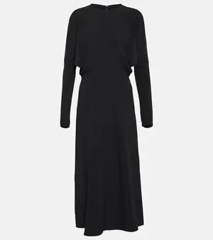 Victoria Beckham Cady Midi Dress - Black