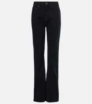 Balenciaga Mid-rise Bootcut Jeans - Black
