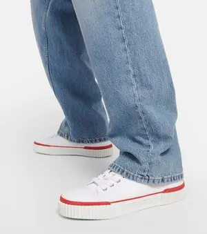 CHRISTIAN LOUBOUTIN Pedro Canvas Lace-up Sneakers