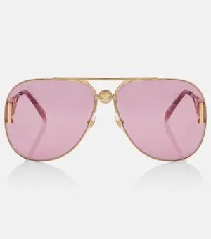 Versace Aviator Sunglasses - Pink