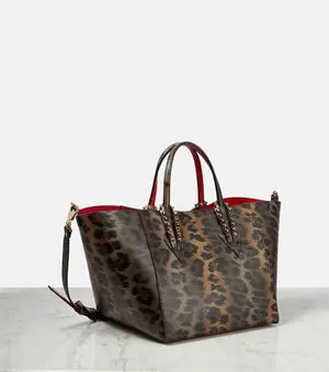 CHRISTIAN LOUBOUTIN Cabachic Small Leopard-print Tote Bag