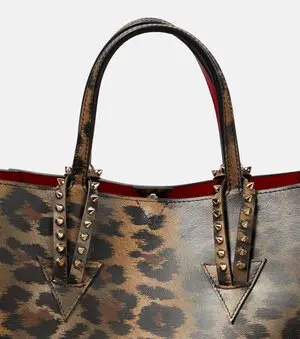 CHRISTIAN LOUBOUTIN Cabachic Small Leopard-print Tote Bag