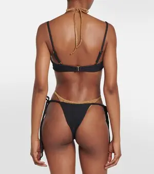 SAME Double Layer Bikini Bottom - Black